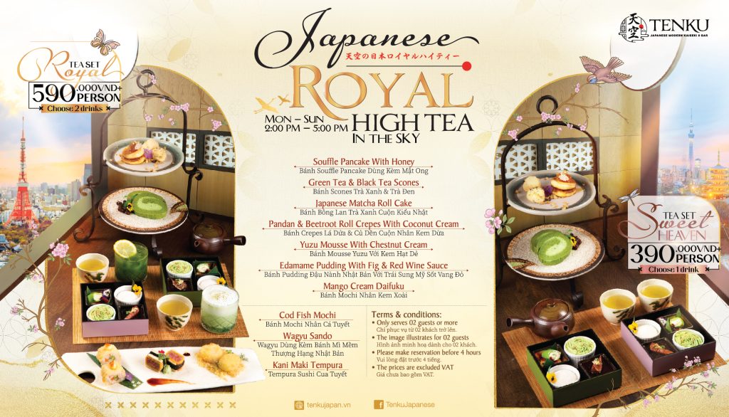 JAPANESE ROYAL HIGH TEA IN THE SKY - Tenku | Japanese Kaiseki & Bar
